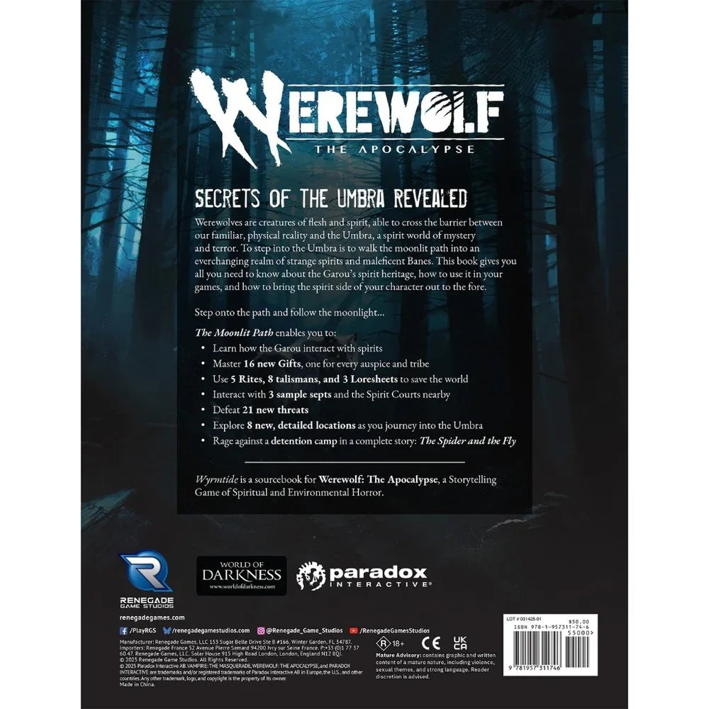 Werewolf: The Apocalypse RPG - The Moonlit Path Sourcebook – Gap Games