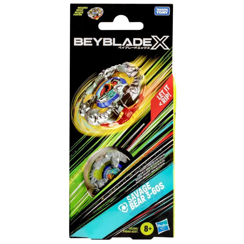 Beyblade - X - Savage Bear3-60S Top Booster Pack Set – Gap Games