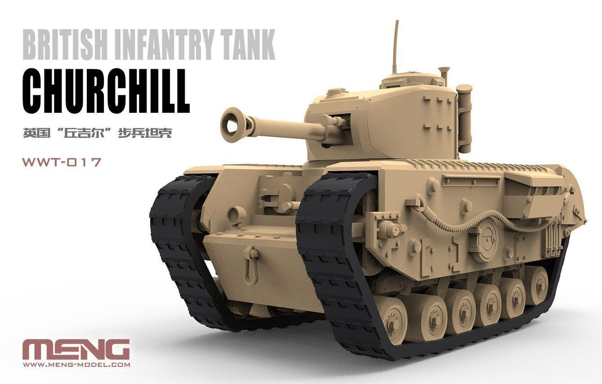 Meng World War Toons Churchill British Infantry Tank Plastic Model Kit ...