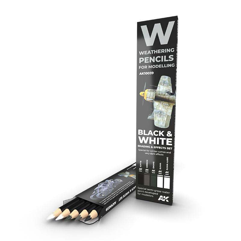 AK Interactive - Weathering Pencils Sets - Watercolor Pencil Set Black ...