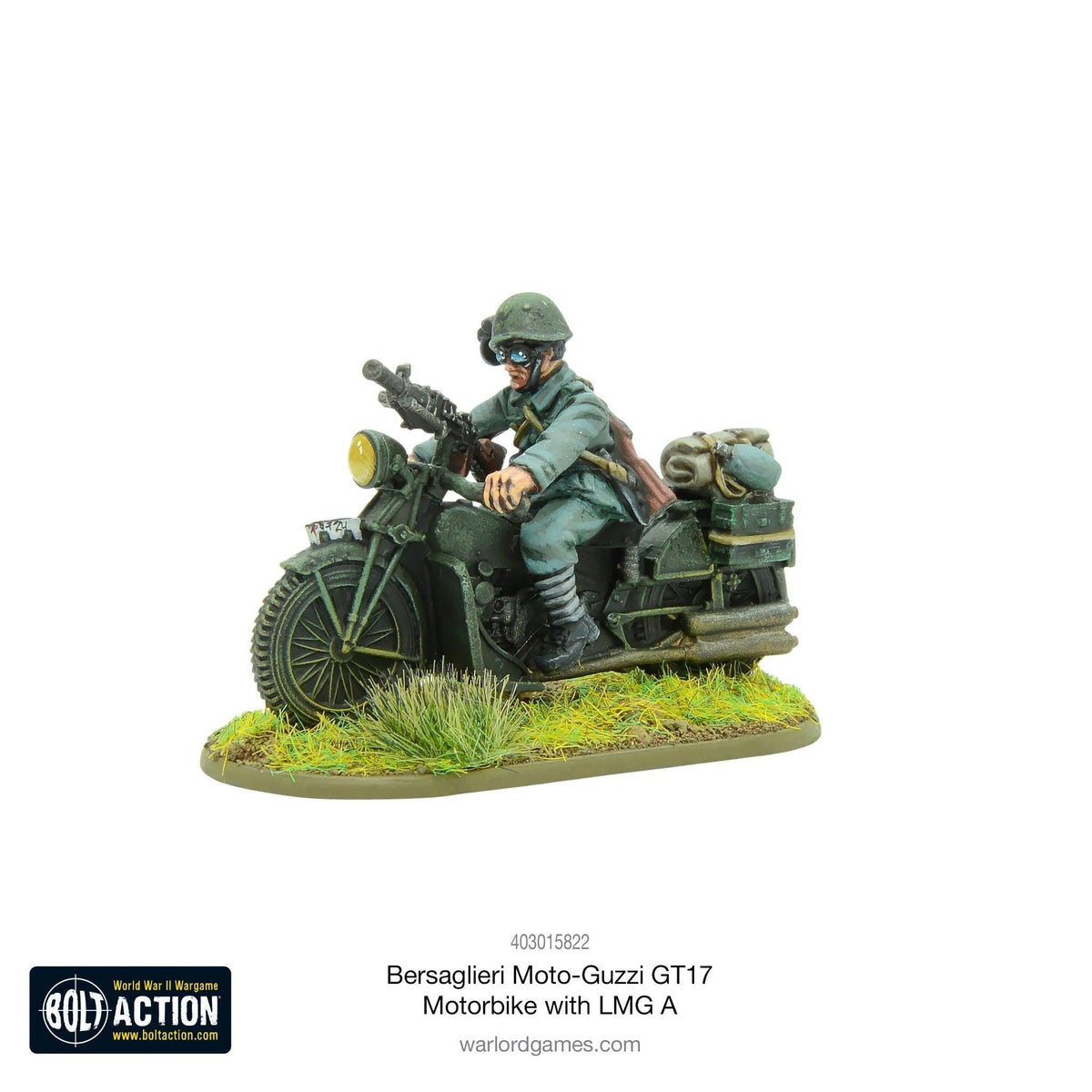 Bersaglieri Moto-Guzzi GT17 Motorbike with LMG A – Gap Games