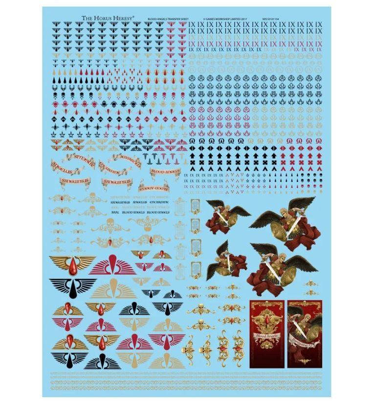 Blood Angels Legion Transfer Sheet – Gap Games