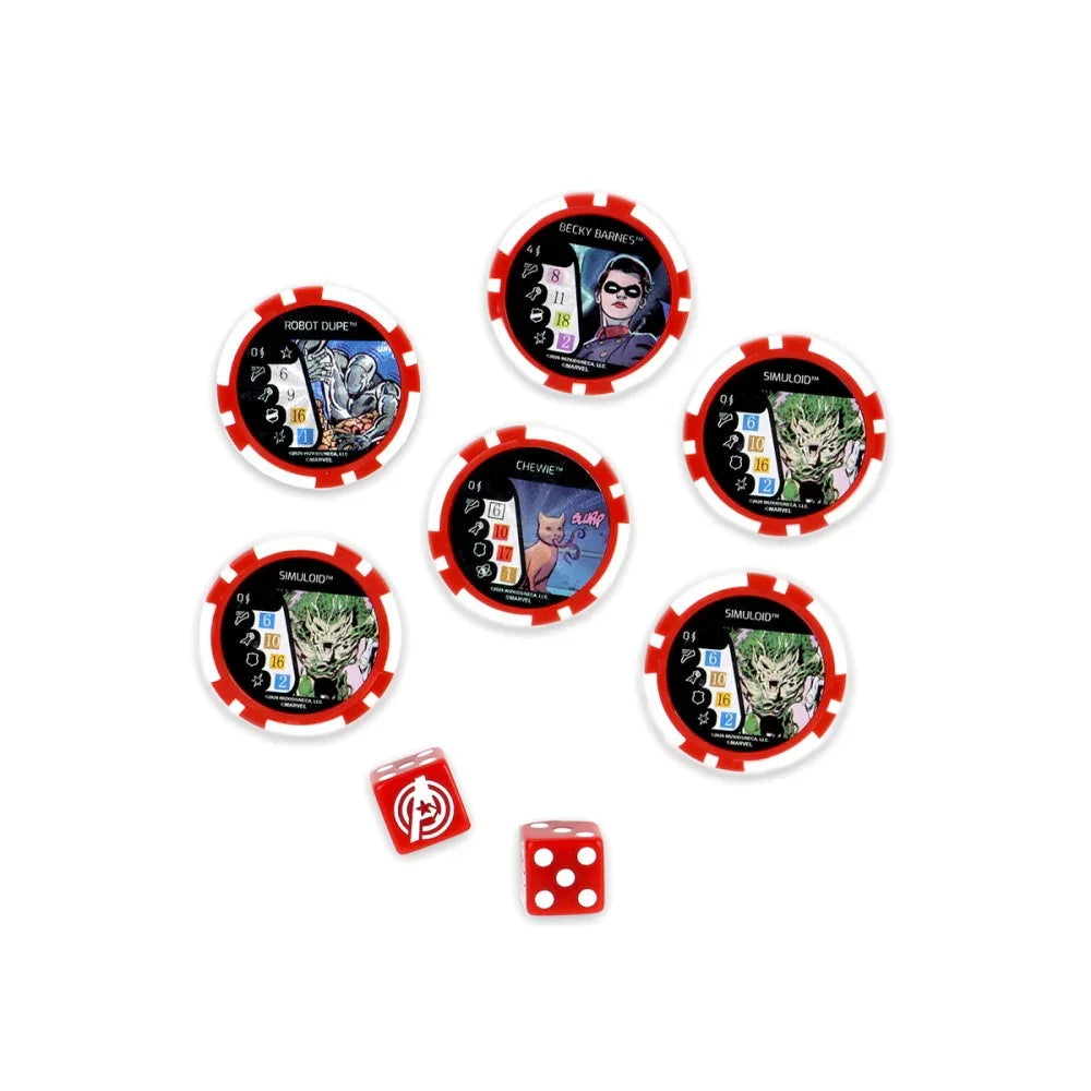 Marvel HeroClix Captain America and the Avengers Dice and Token Pack ...