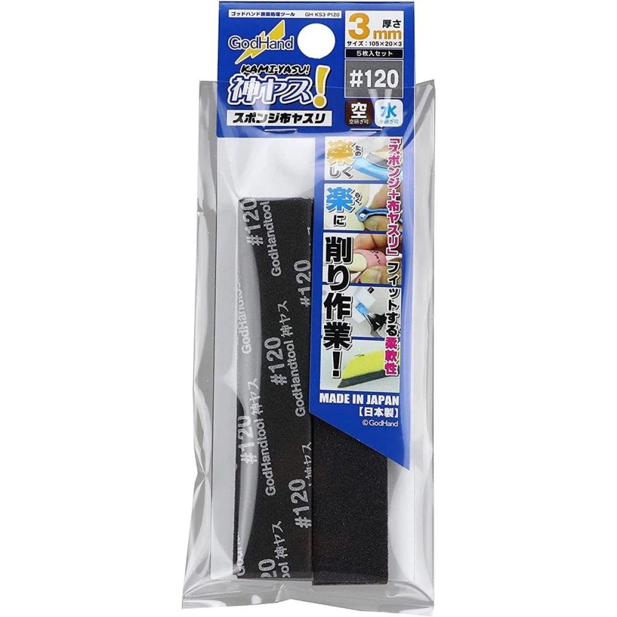 Godhand: Sanding Sticks - Kamiyasu Sanding Stick #120-3mm – Gap Games