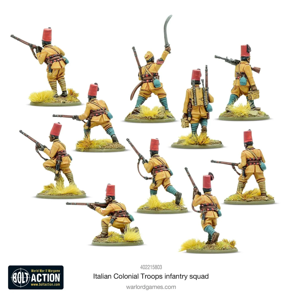 Italian Colonial Troops Infantry Squad – Gap Games