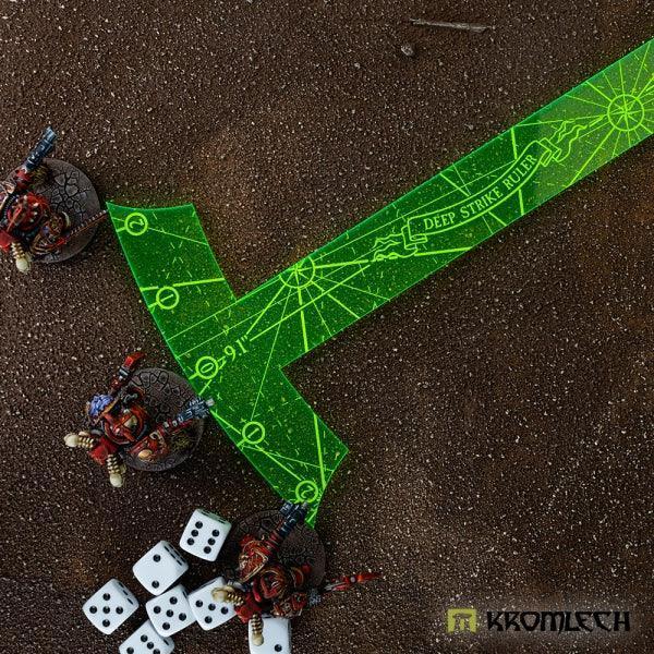 KROMLECH Deep Strike Ruler Template 9" - Medium Perimeter - Green – Gap ...