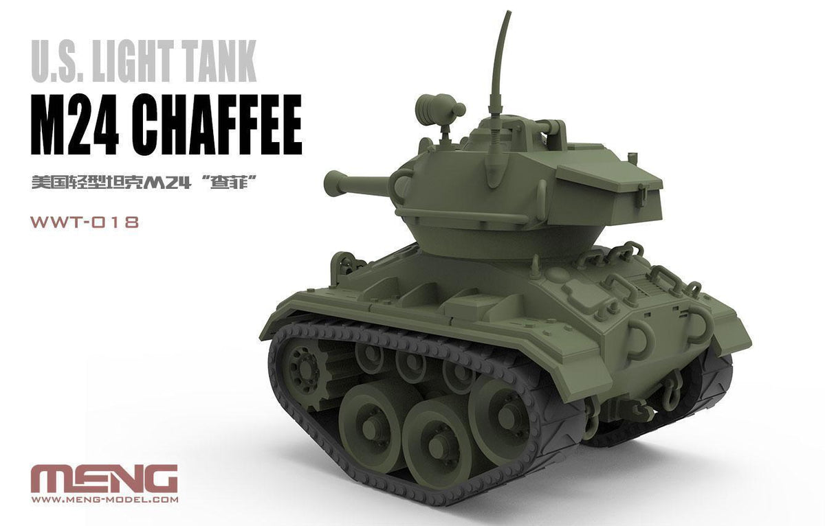 Meng U.S. Light Tank M24 Chaffee (Cartoon Model) Plastic Model Kit ...