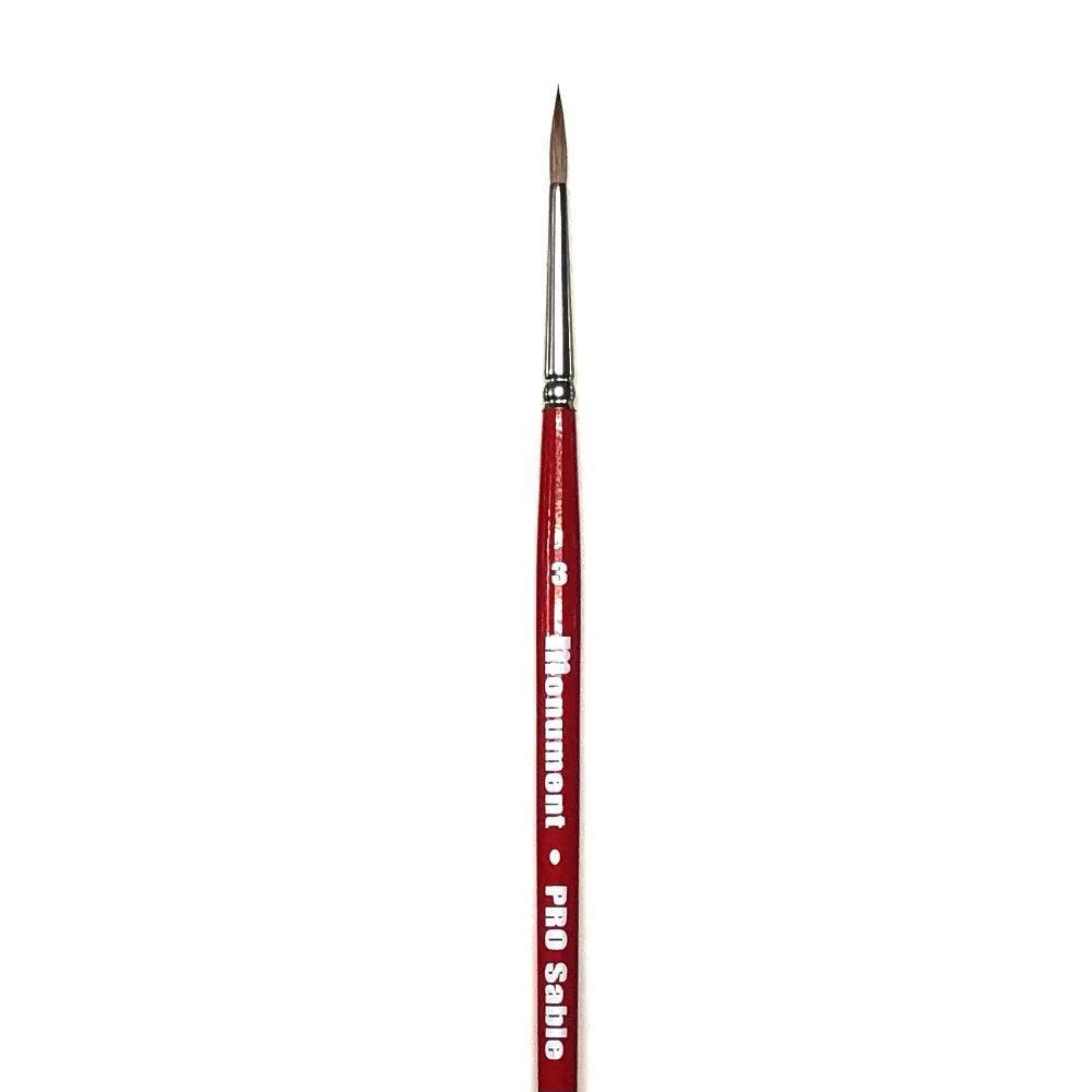 Monument Pro Sables - Sable Round Size 3 Brush – Gap Games