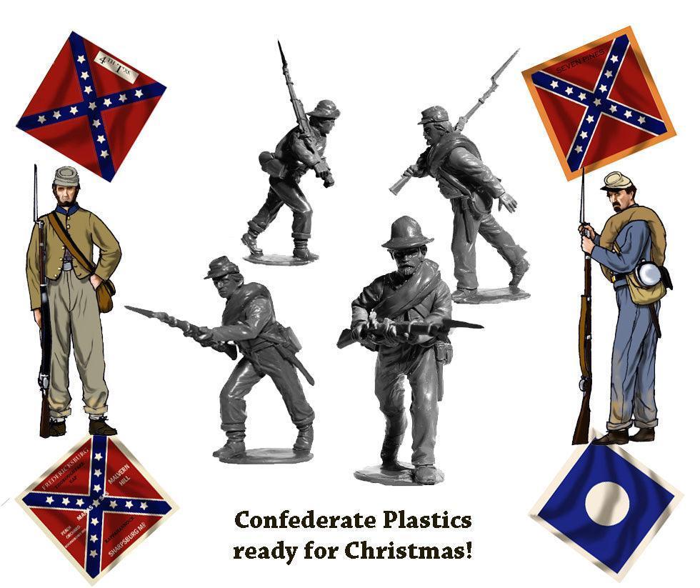Perry Miniatures - Plastic American Civil War Confederate Infantry 1861 ...