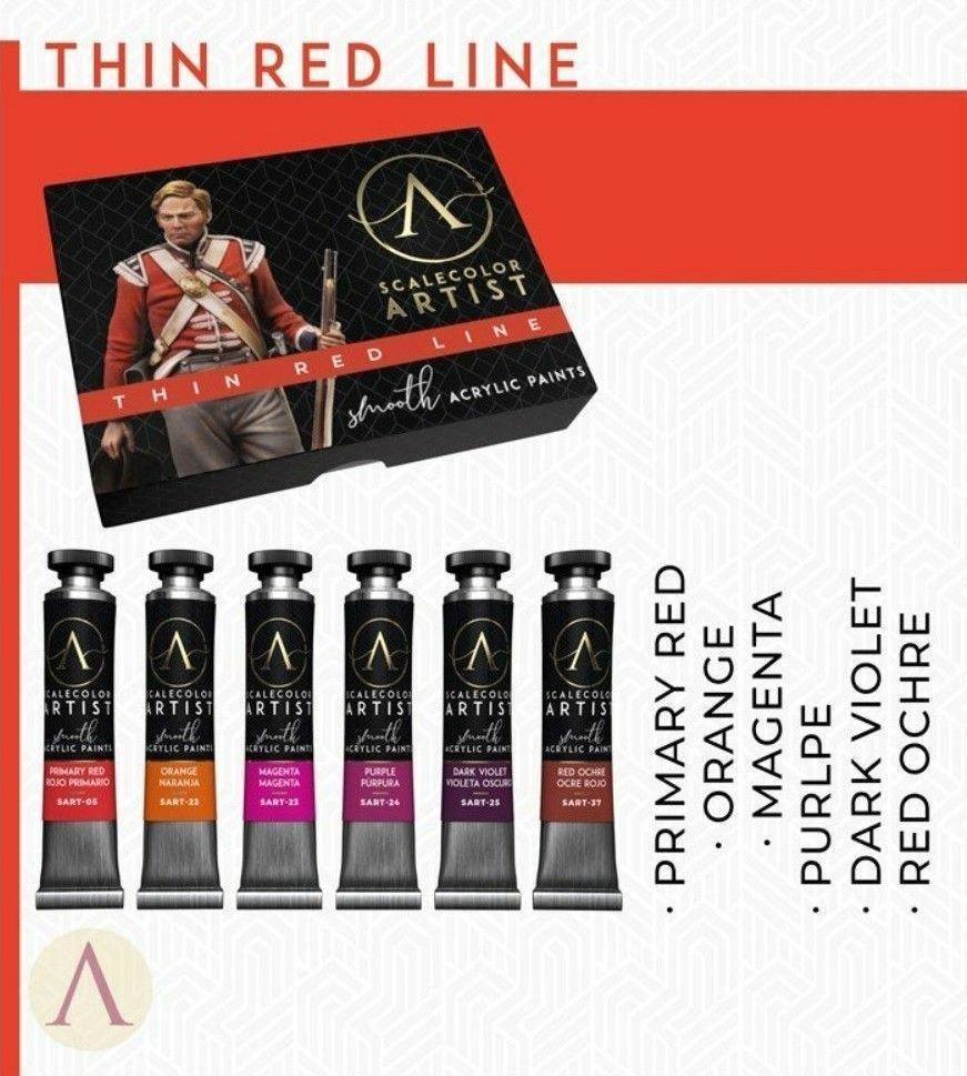 Scale 75 Scalecolor Artist Thin Red Line Paint Set – Gap Games