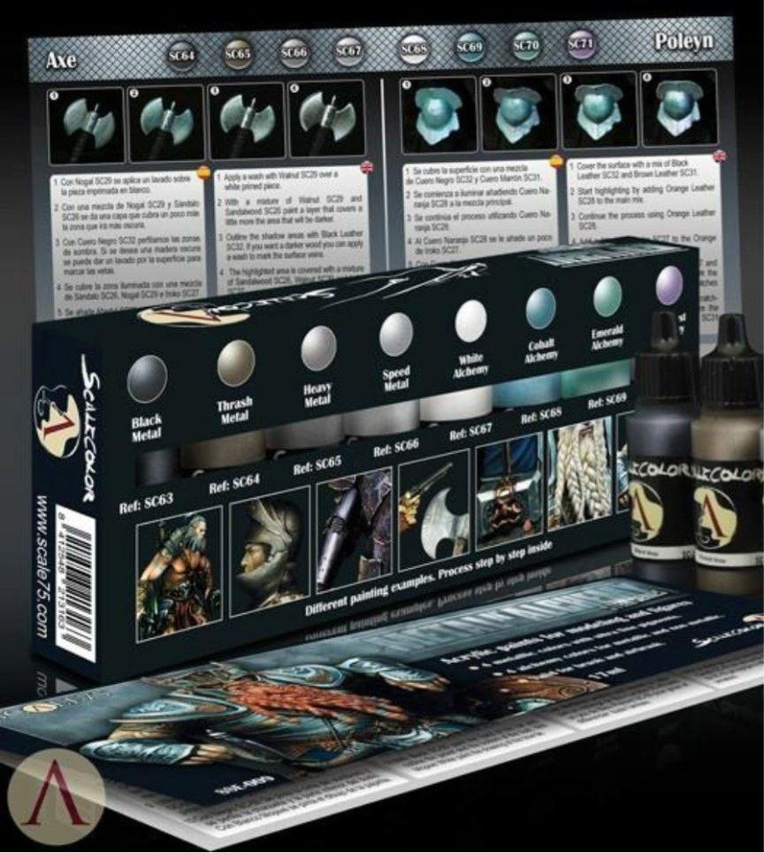 Scale 75 Scalecolor Metal n' Alchemy Steel Paint Set – Gap Games