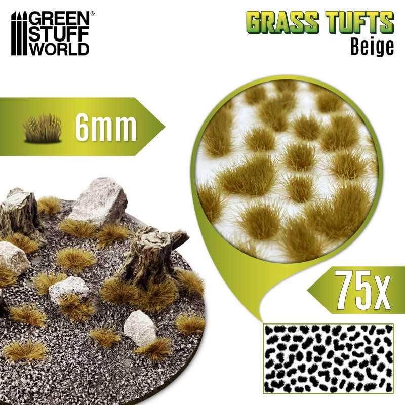 GREEN STUFF WORLD Static Grass Tufts 6 mm - Beige – Gap Games