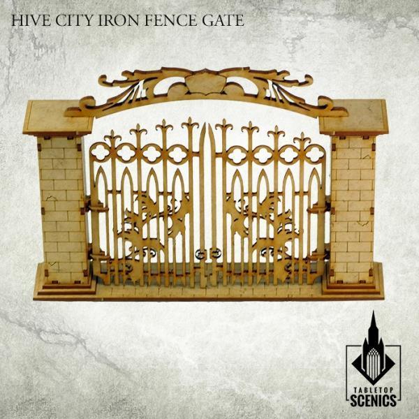 TABLETOP SCENICS Hive City Iron Fence Gate – Gap Games