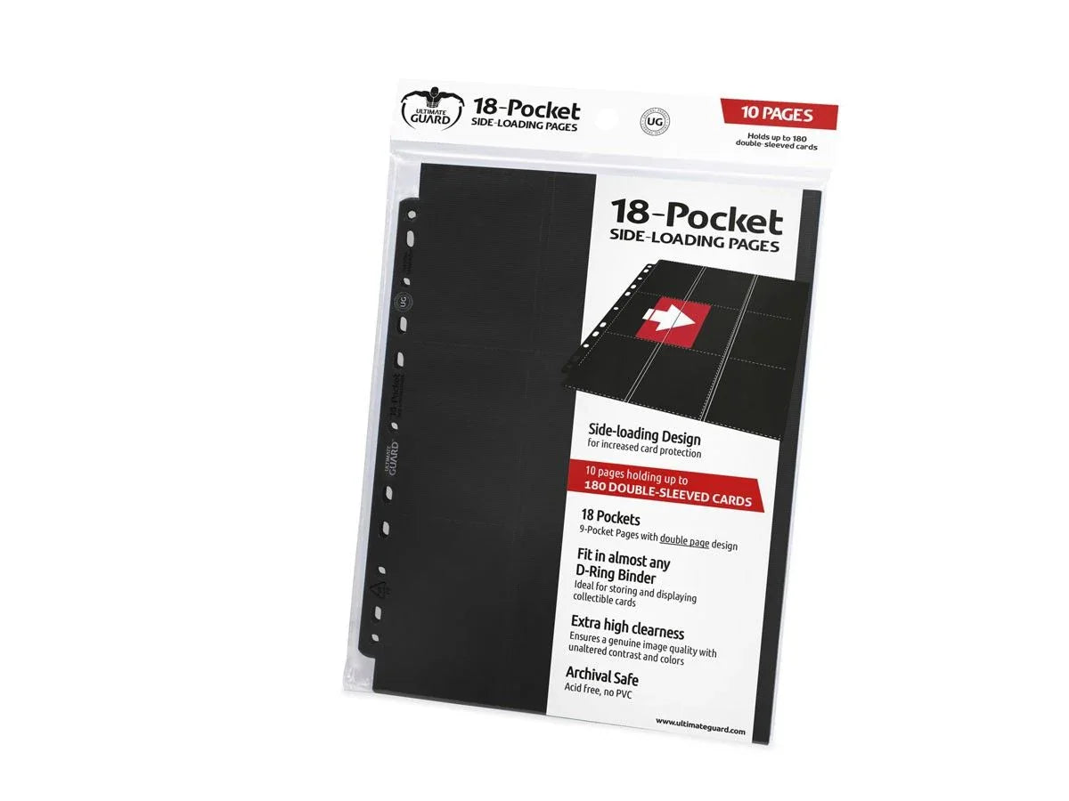 Ultimate Guard: Binder Pages – 18-Pocket Side-Loading – Black (10-Pack ...