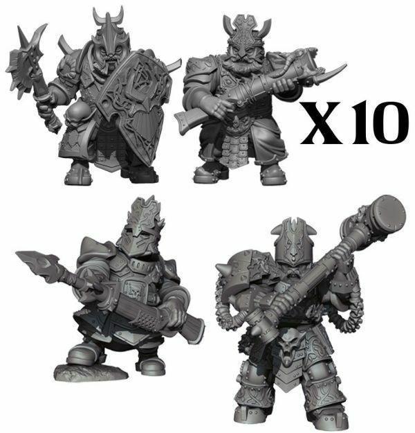 Vanguard Abyssal Dwarf Warband Set – Gap Games