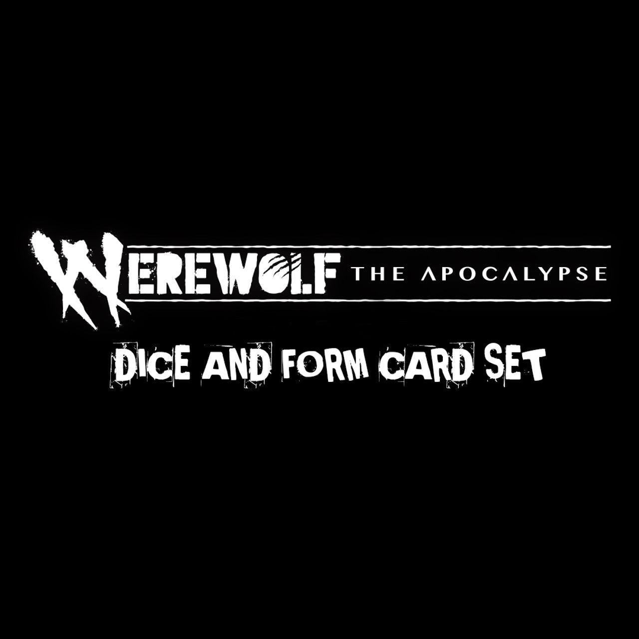 Werewolf: The Apocalypse RPG - Dice and Form Card Set – Gap Games