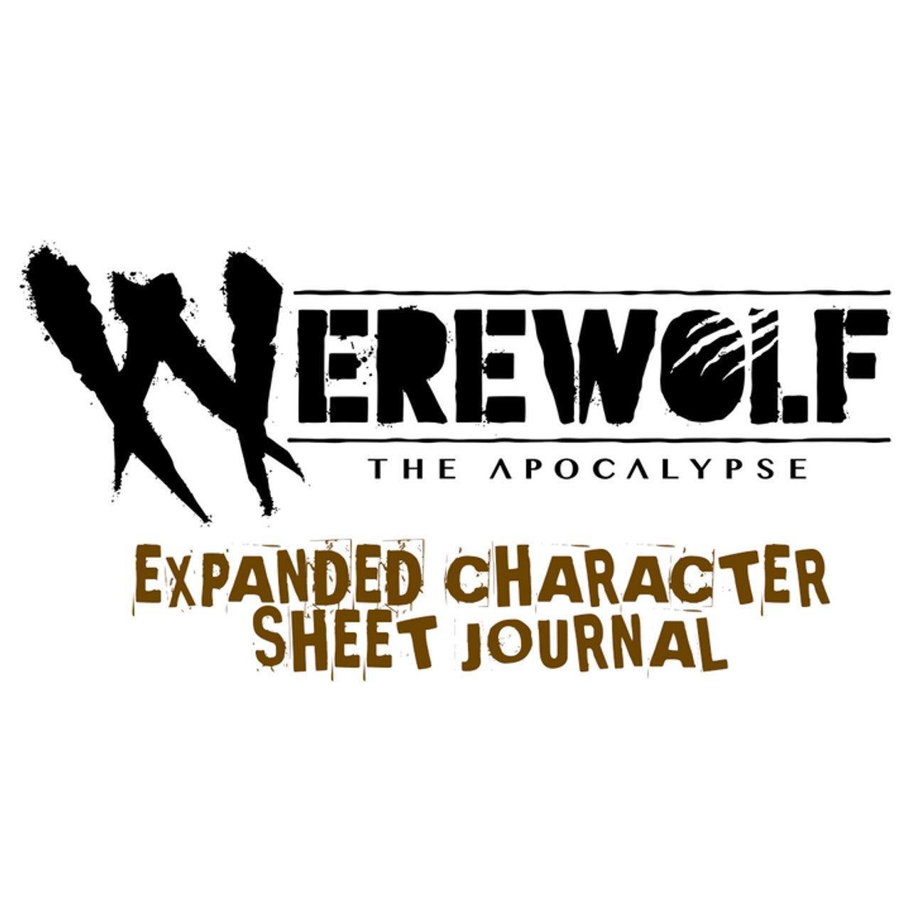 Werewolf: The Apocalypse RPG - Expanded Character Sheet Journal - Pre ...